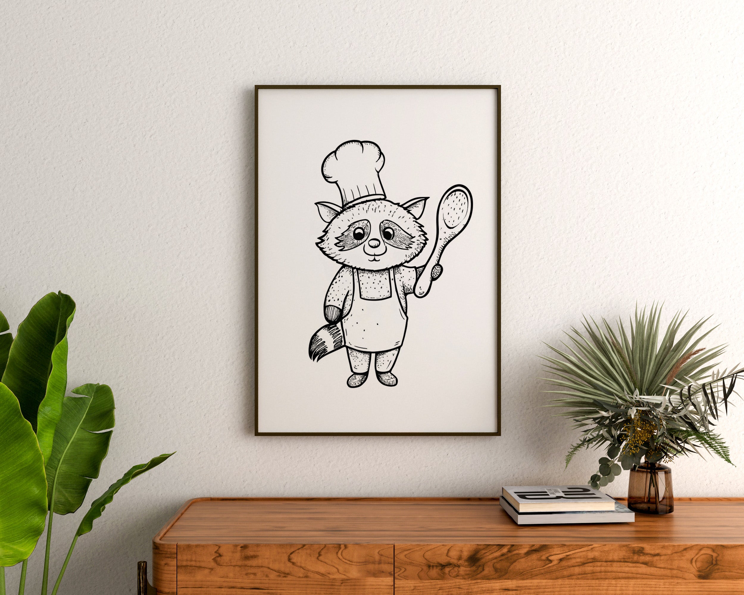Chef Raccoon – JD Illustrations Ltd