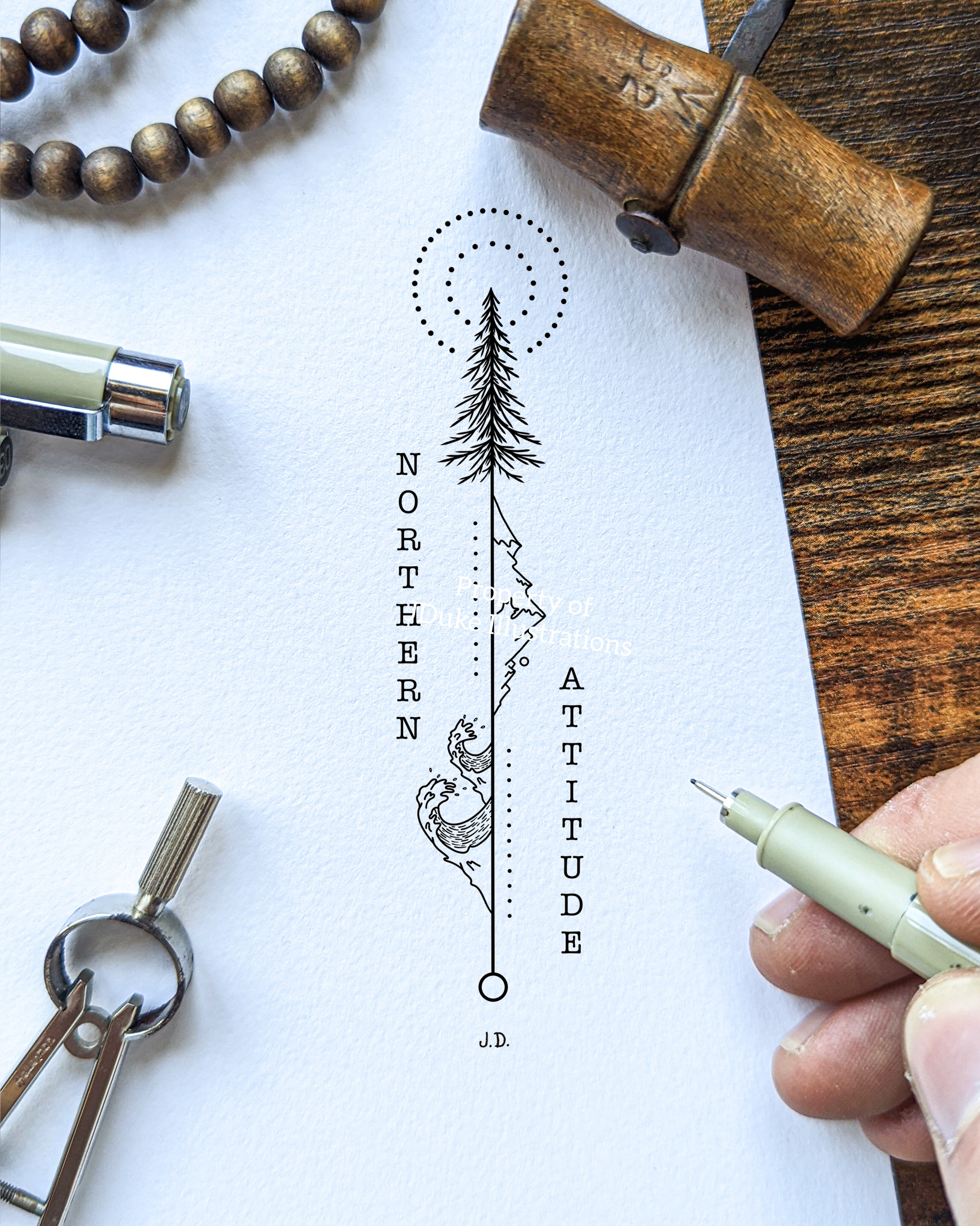 Northern Attitude - Noah Kahan – JDuke Illustrations