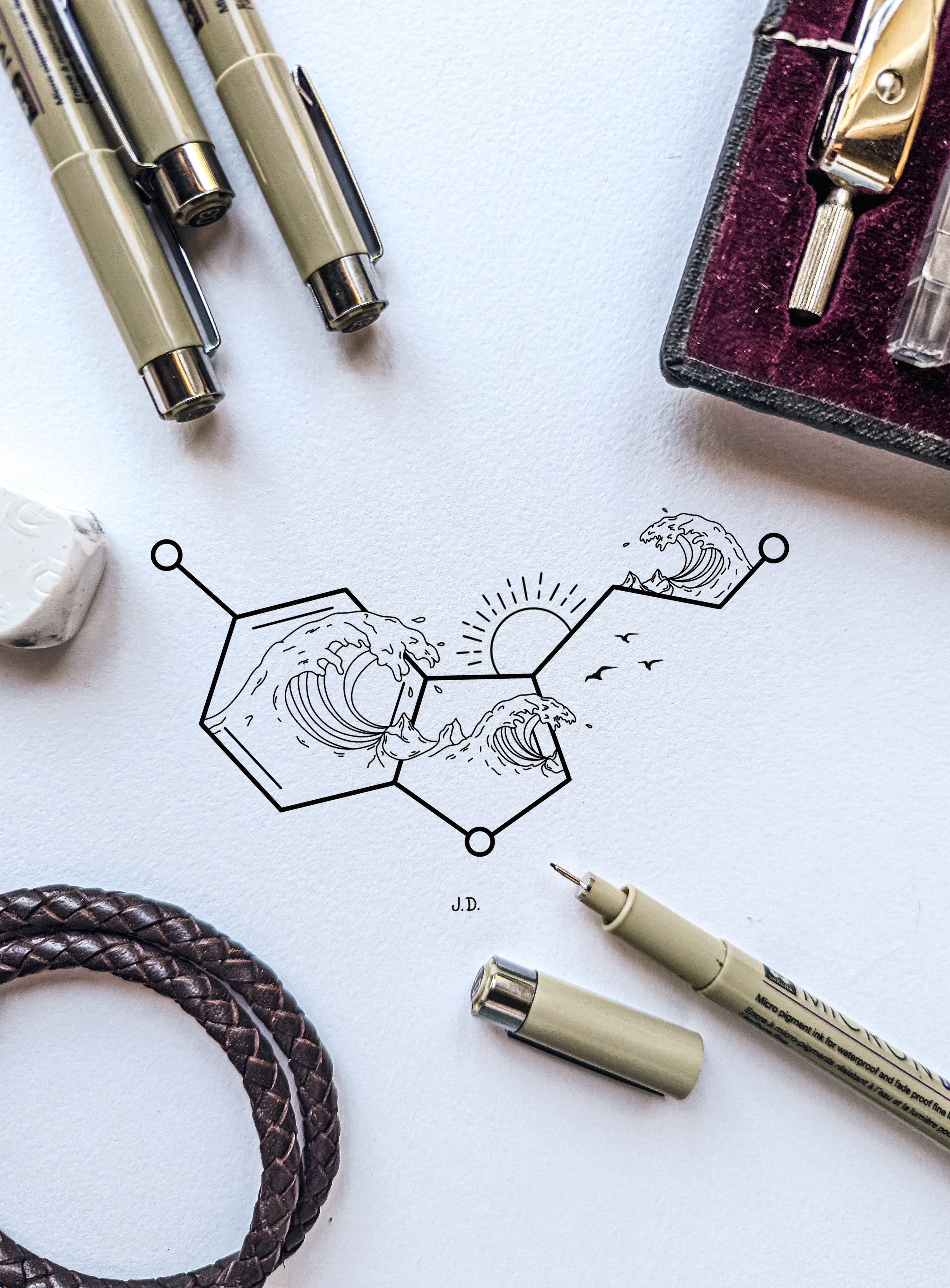 Serotonin Element 4 – JD Illustrations Ltd