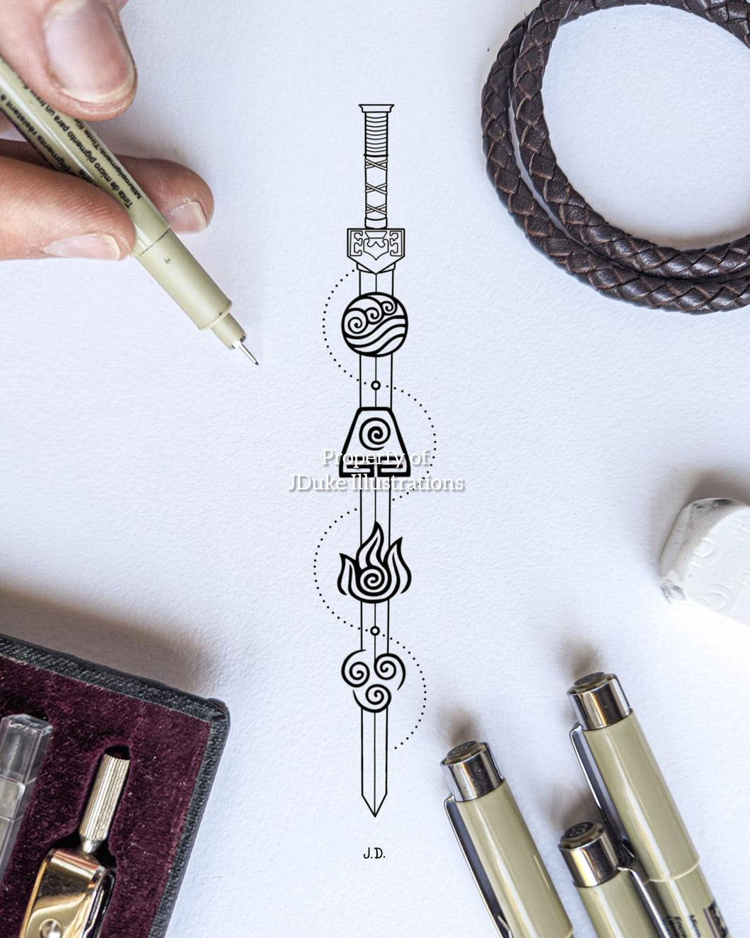 Avatar The Last Airbender Inspired - Design 5 - Sokka Sword – JD ...