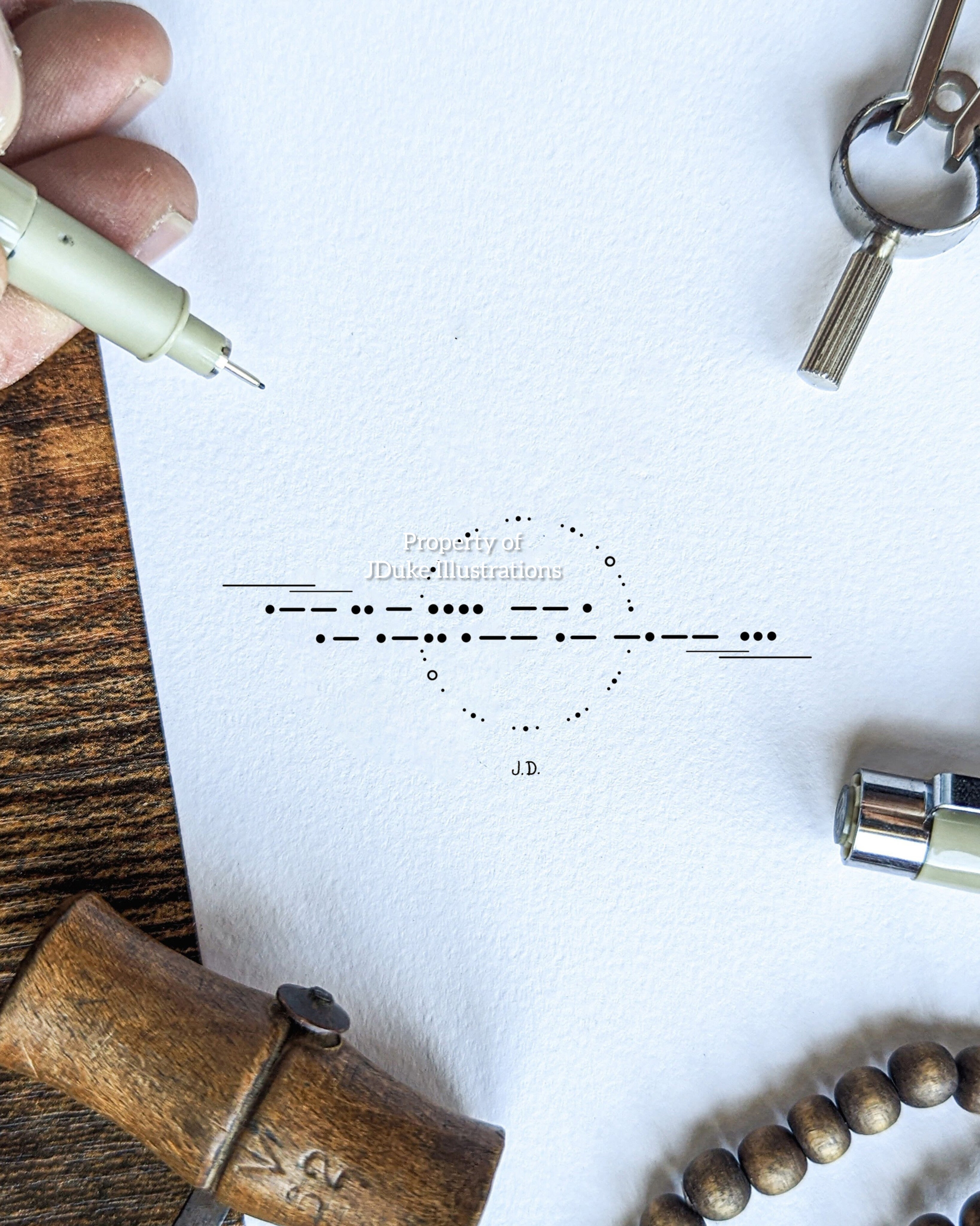 With me always (Morse Code) – JD Illustrations Ltd