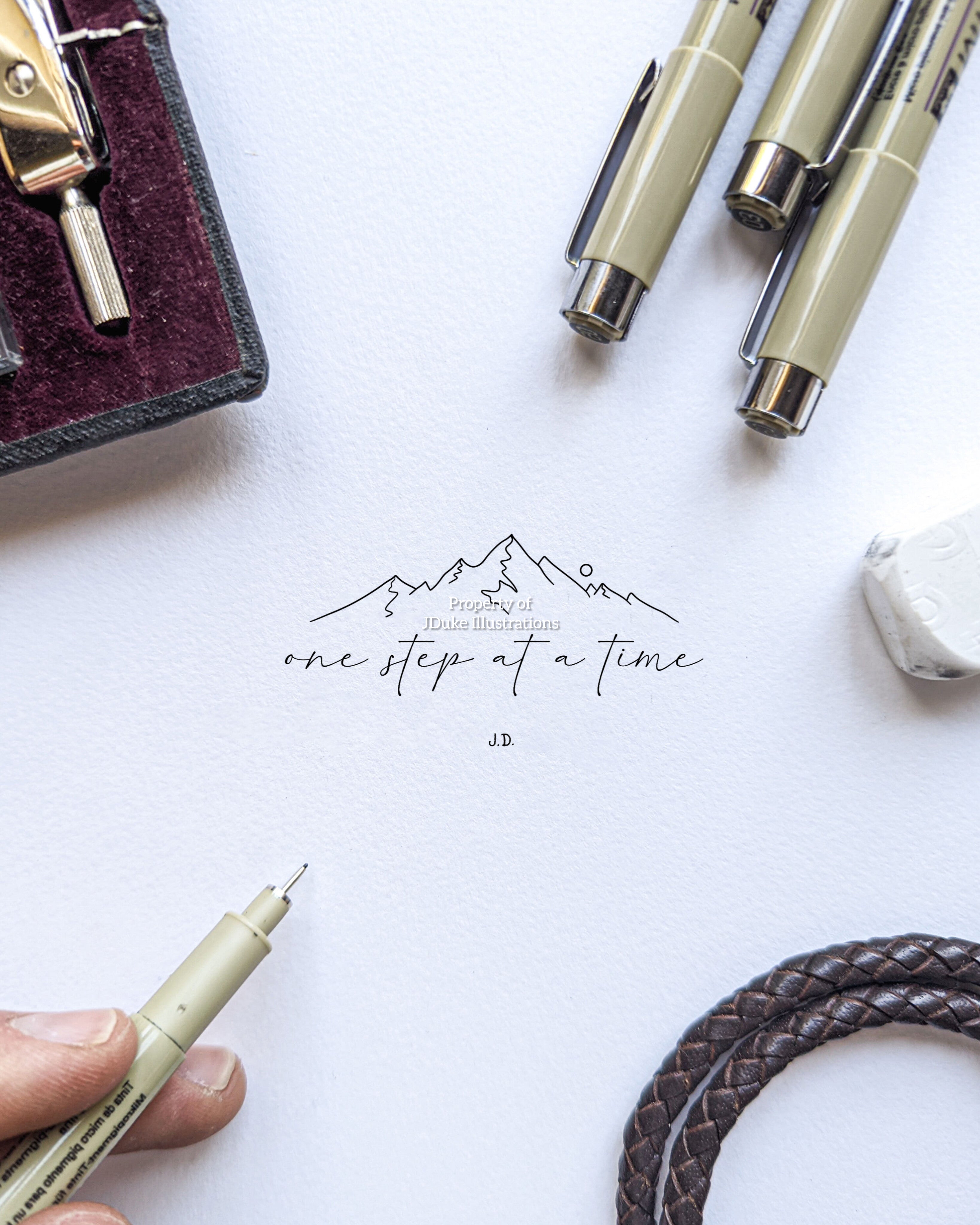 One Step At A Time - Mountains – JD Illustrations Ltd