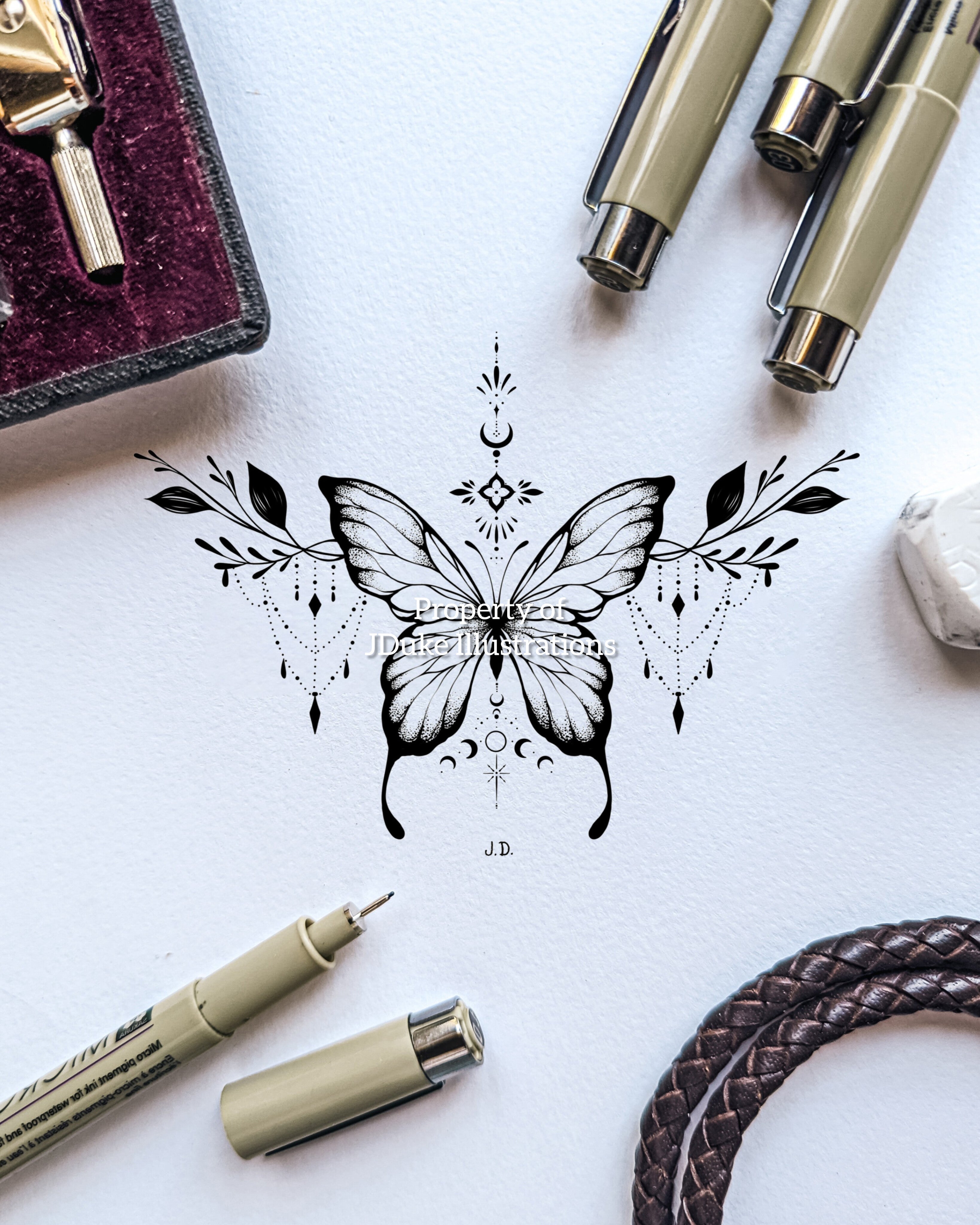 Butterfly - April Spirit Animal – JD Illustrations Ltd