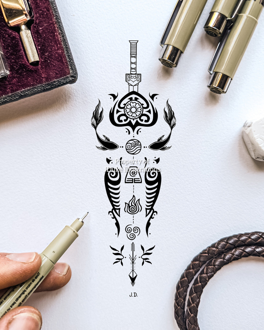 Avatar The Last Airbender Inspired - Design 11 - Mix – JD Illustrations Ltd