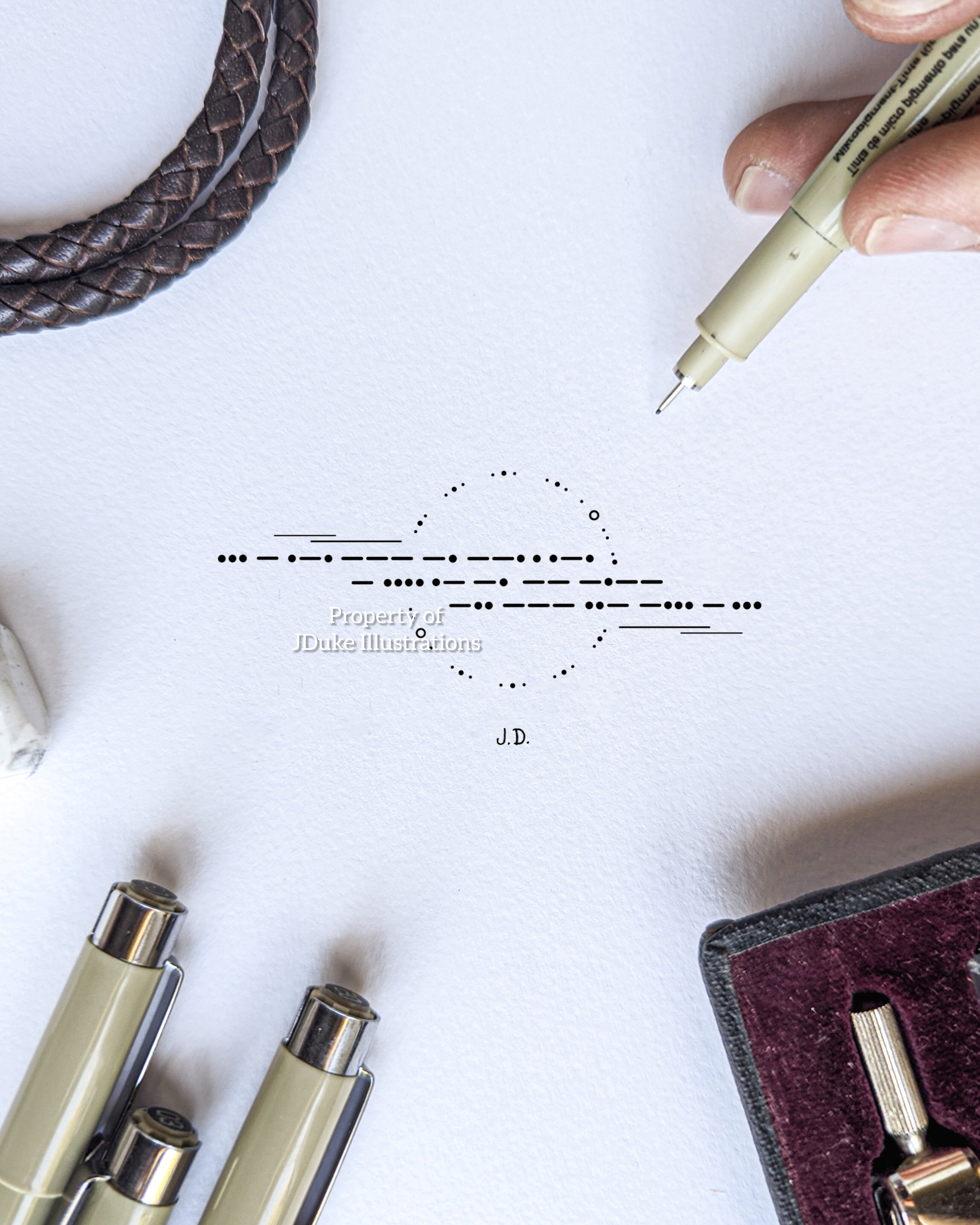 Stronger than my doubts - Morse Code – JD Illustrations Ltd