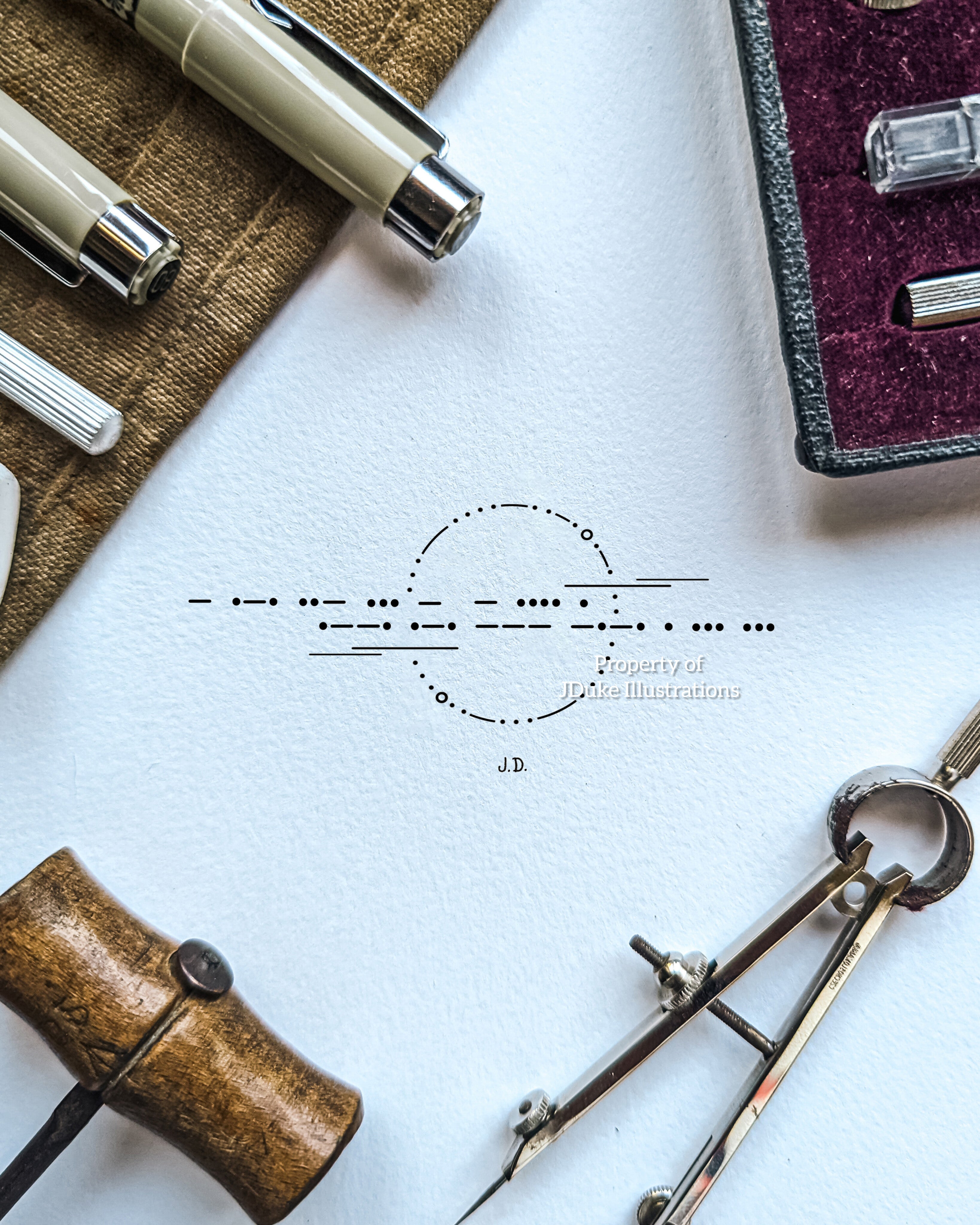 Trust The Process (Morse Code) – JD Illustrations Ltd